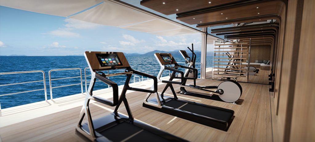 Superyacht Gym Design - ThirtyC Yacht Design